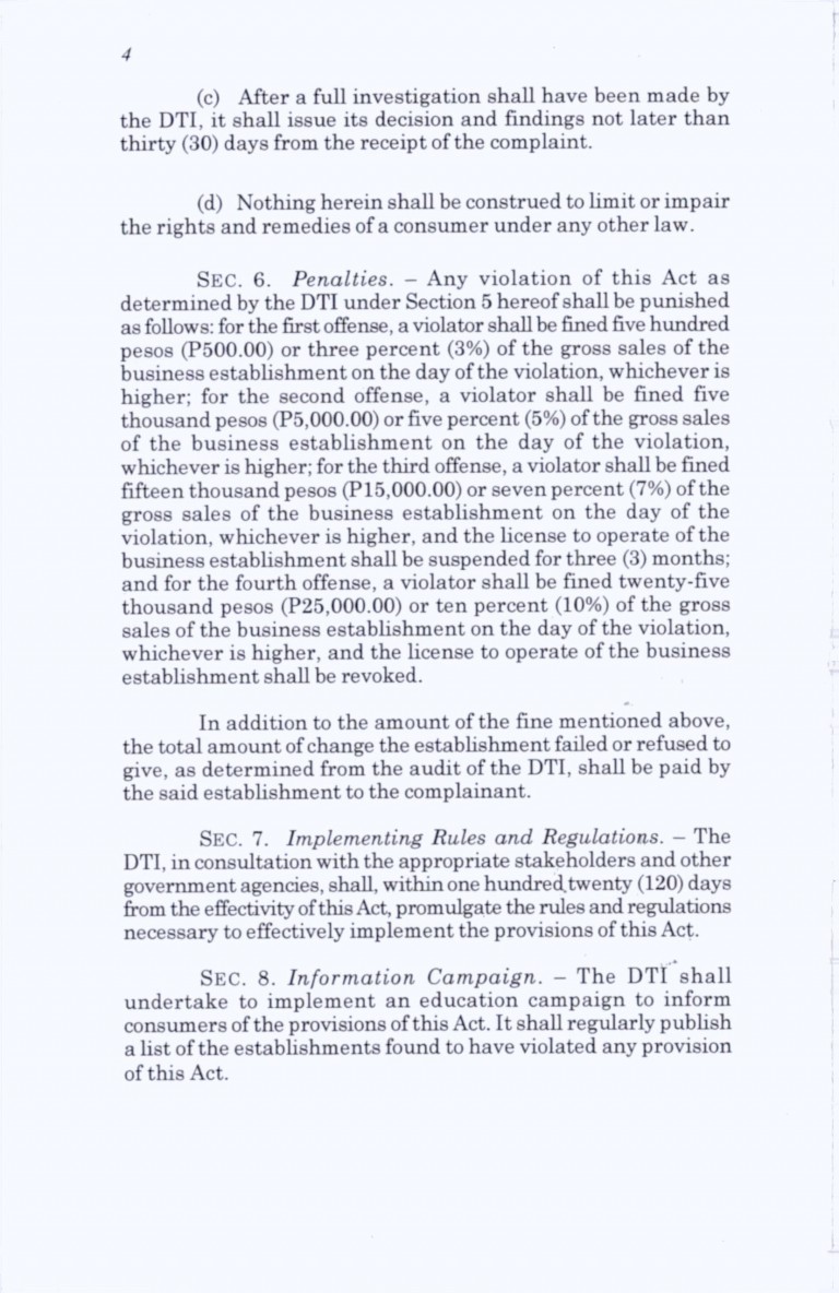 (Exact) Change has come: “No Shortchanging” bill lapses into law ...