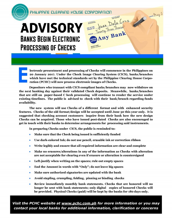 Banks in PH now process checks electronically | Philippine Primer