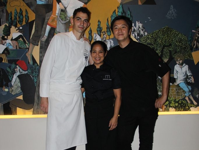 Tokyo’s Florilege chef Hiroyasu Kawate and PH’s Chef Margarita Fores ...