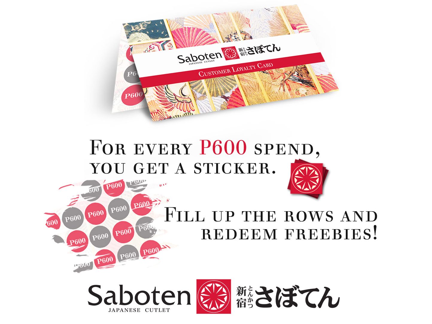 Saboten Loyalty Card Promo: Get Treats for Treating Yourself ...