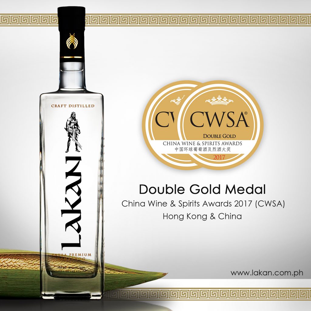 Lakan Extra Premium Lambanog receives Double Gold Medal award at CWSA ...