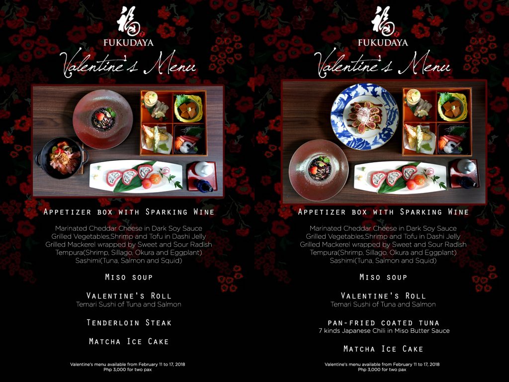 PROMO: Celebrate Love with Fukudaya’s Valentine’s Menu | Philippine Primer