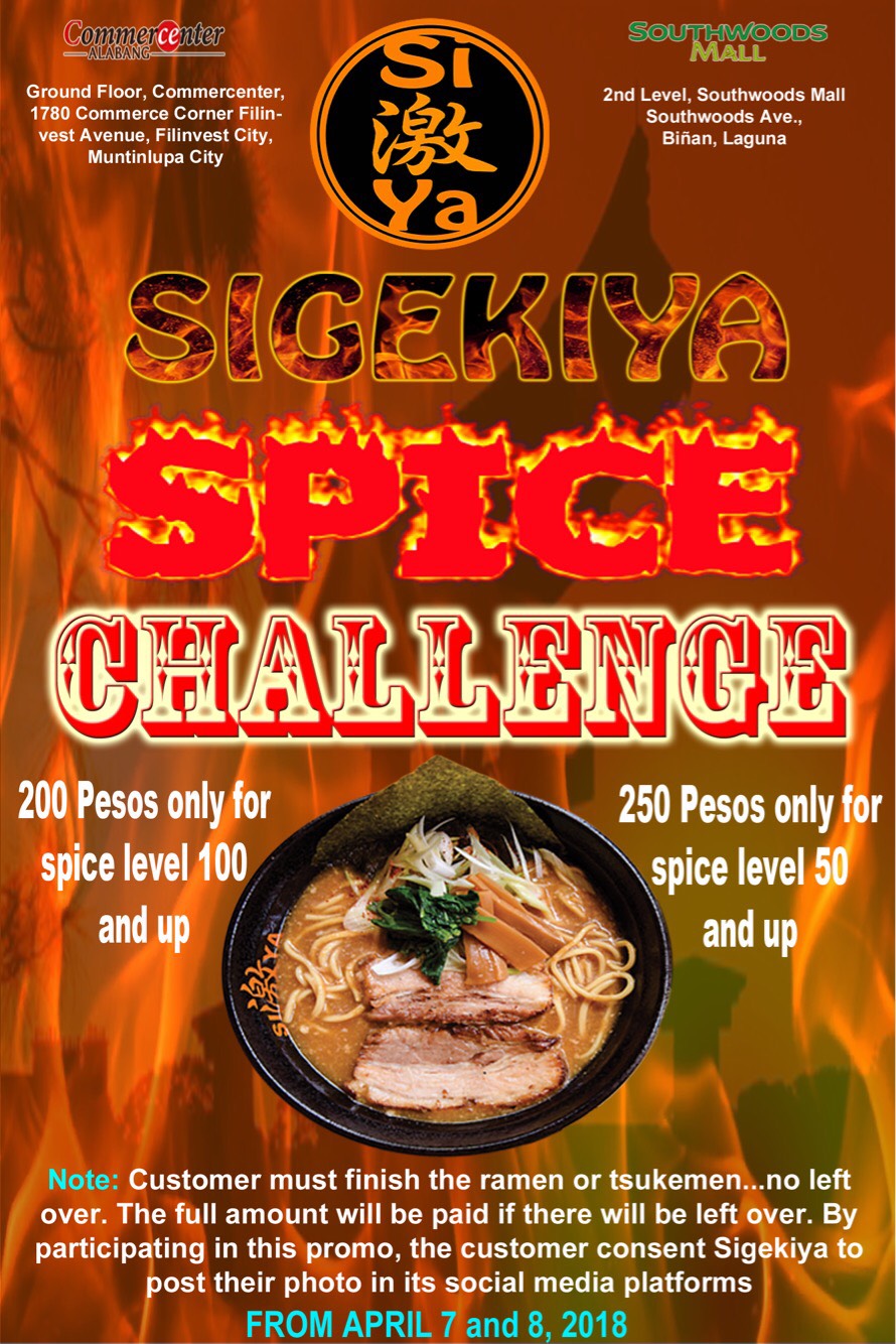 Sigekiya celebrates 2nd anniversary with exciting promos this April ...