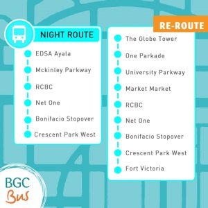 BGC Bus Routes and Schedule Changes with the New One-Way Scheme ...