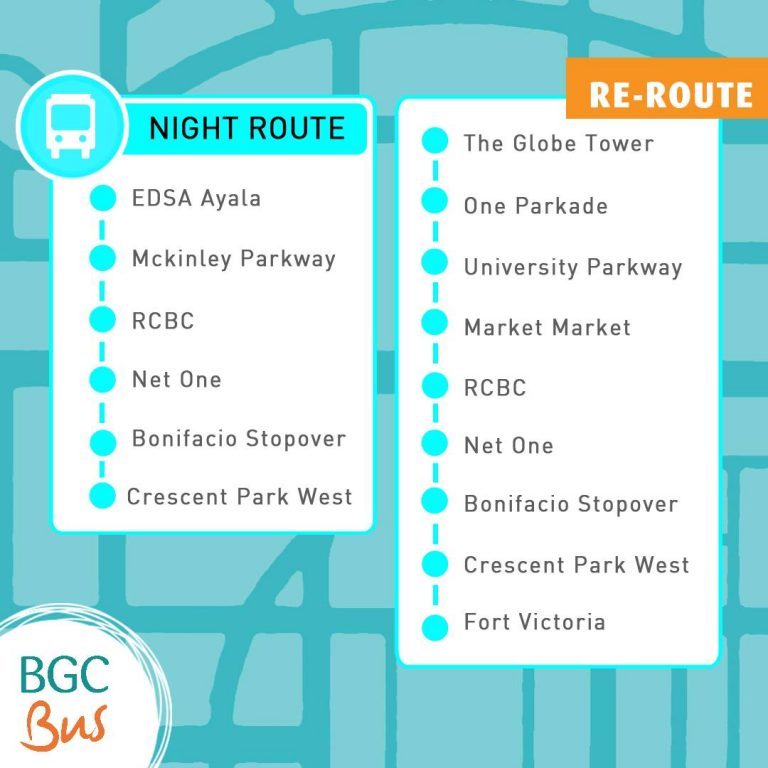 BGC Bus Routes and Schedule Changes with the New One-Way Scheme ...