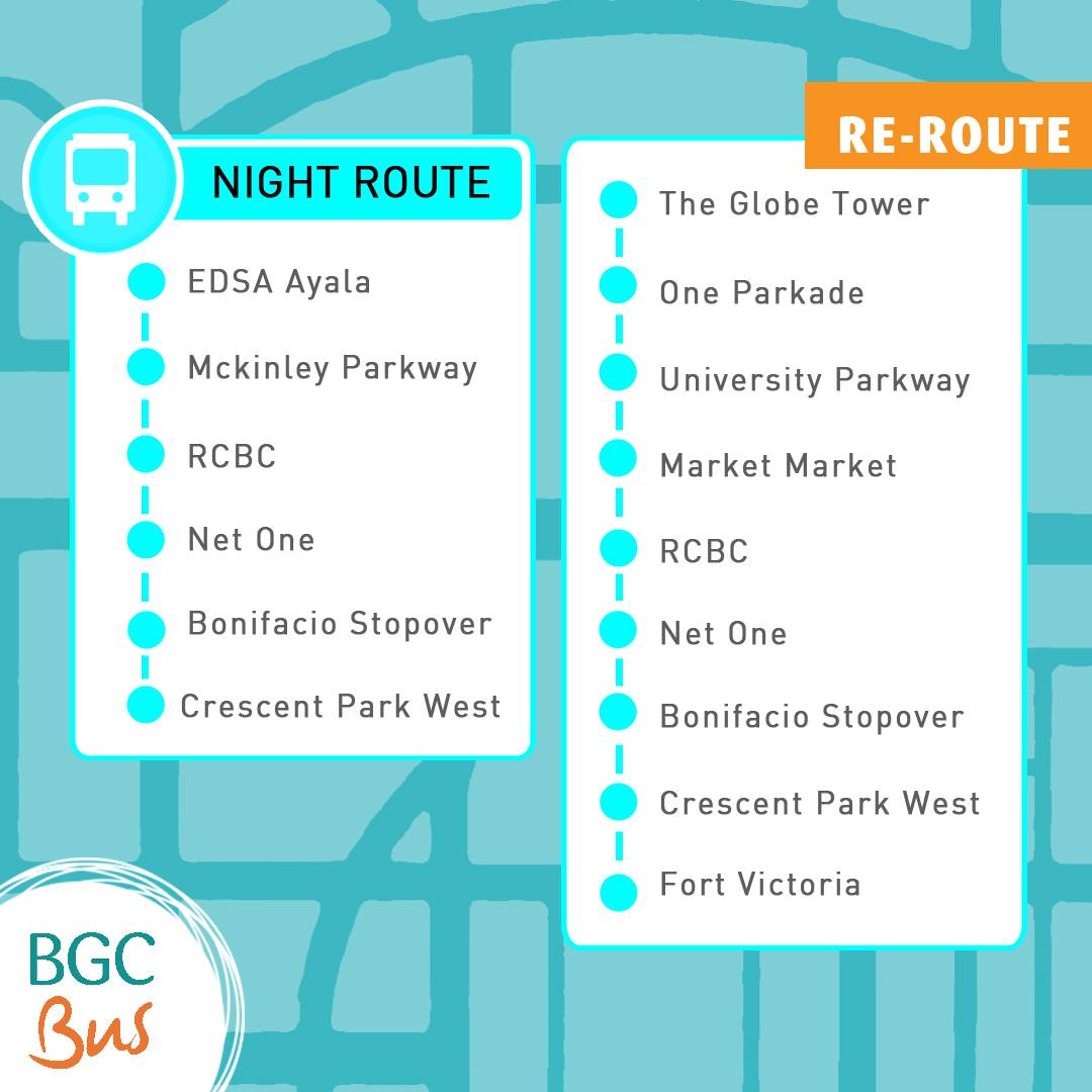 BGC Bus Routes and Schedule Changes with the New One-Way Scheme ...