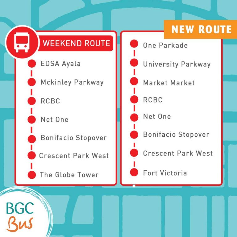 BGC Bus Routes and Schedule Changes with the New One-Way Scheme ...
