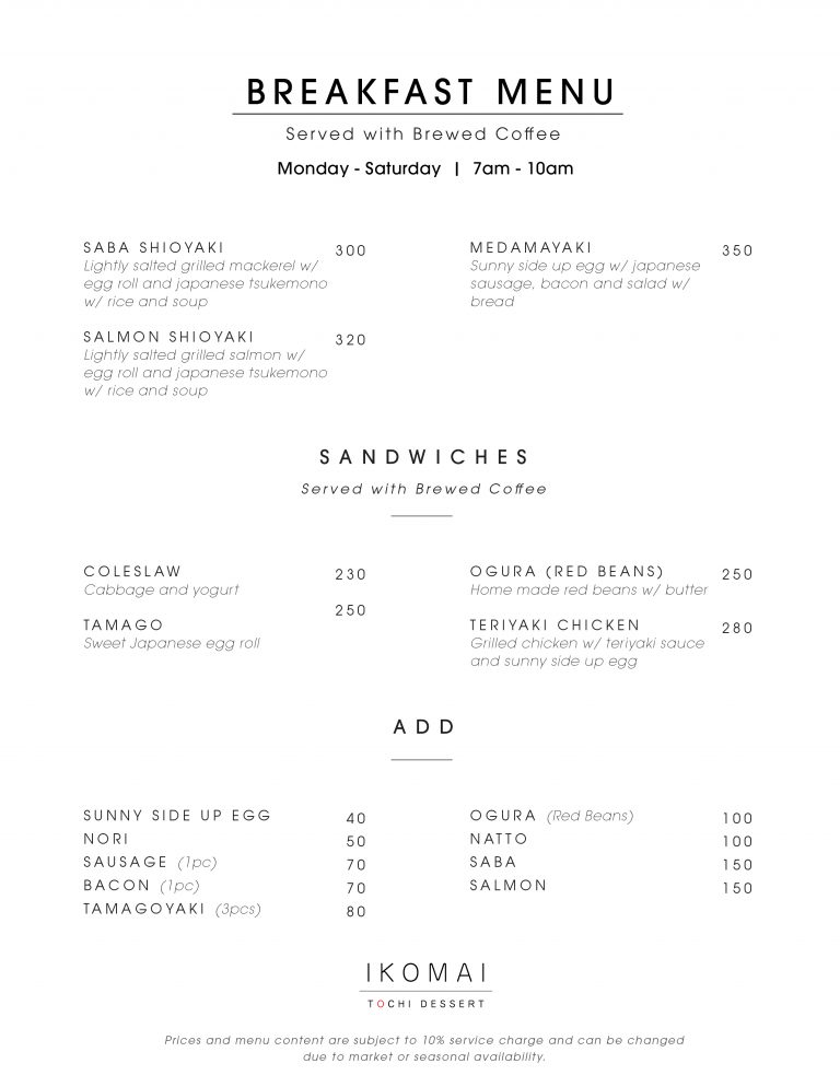 Ikomai and Tochi Desserts Is Now Serving Your Favorite Japanese ...