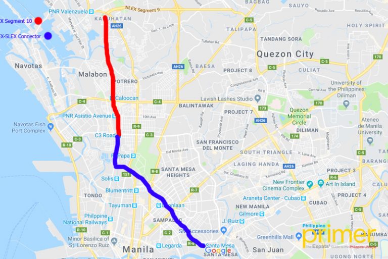 NLEX-SLEX Connector Road Project to Link C3 Road Caloocan to Santa Mesa ...