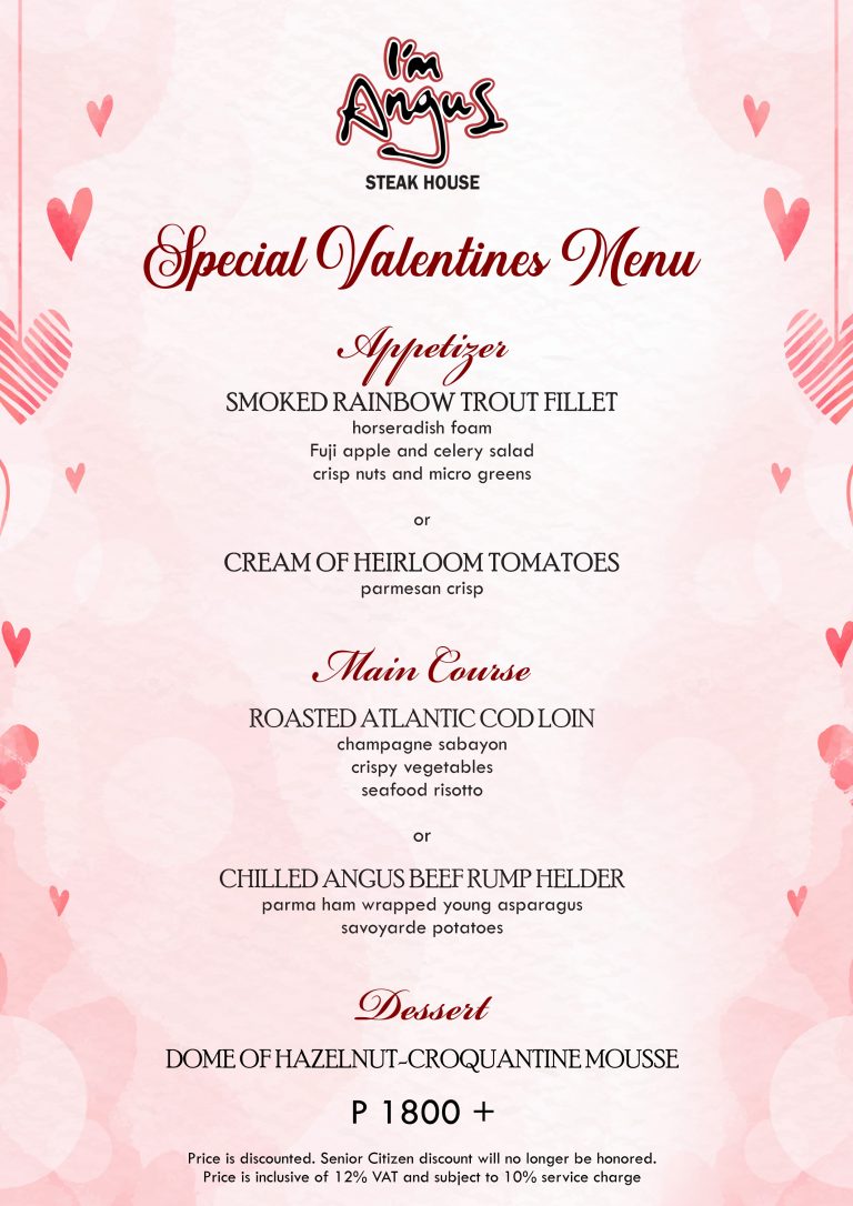 Chesa Bianca, I’m Angus, and Santis Delicatessen Brings Valentine’s Day ...