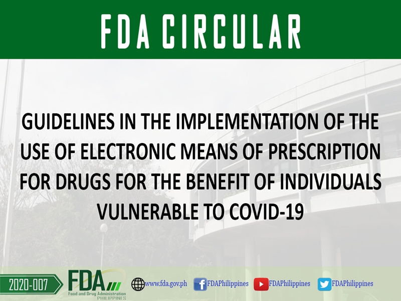FDA Allows Use of Electronic Prescription During ECQ | Philippine Primer