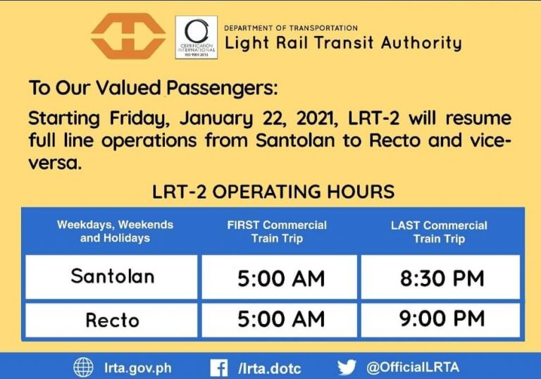 LRT-2 is Now Operating Again | Philippine Primer
