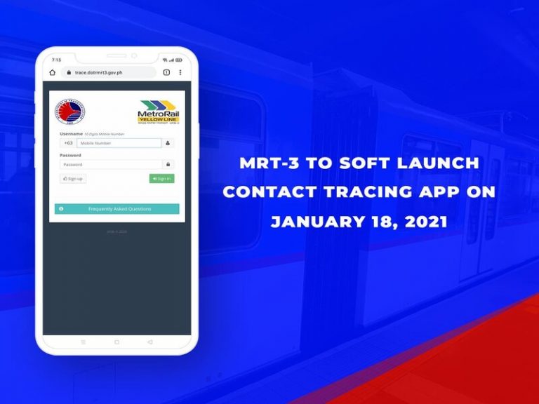 MRT-3 Launches Contact Tracing App | Philippine Primer