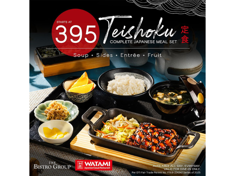 Enjoy a Complete and Flavorful Japanese Meal with Watami’s Teishoku ...