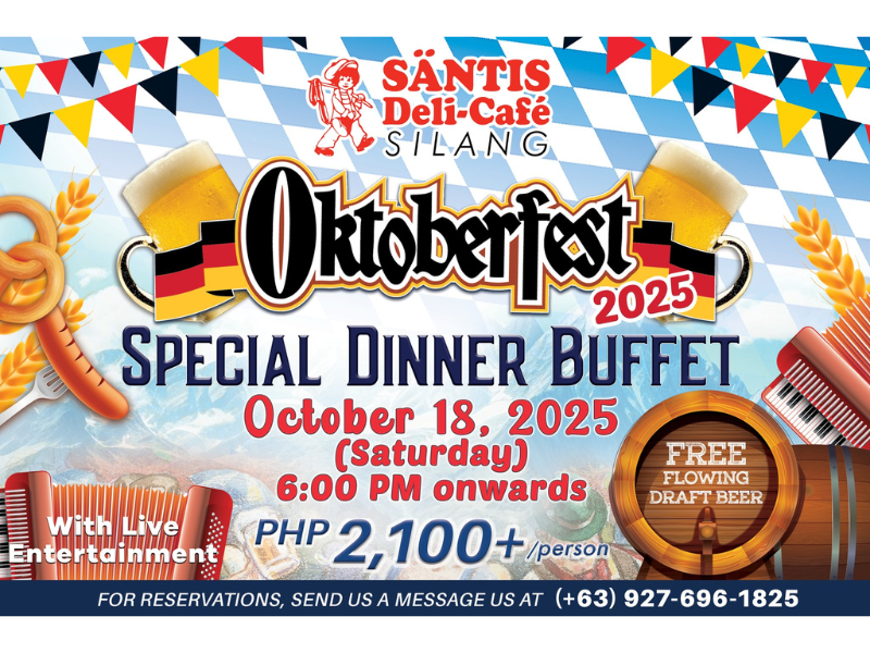 Säntis Deli Café Silang Brings Oktoberfest 2025 to Cavite | Philippine ...