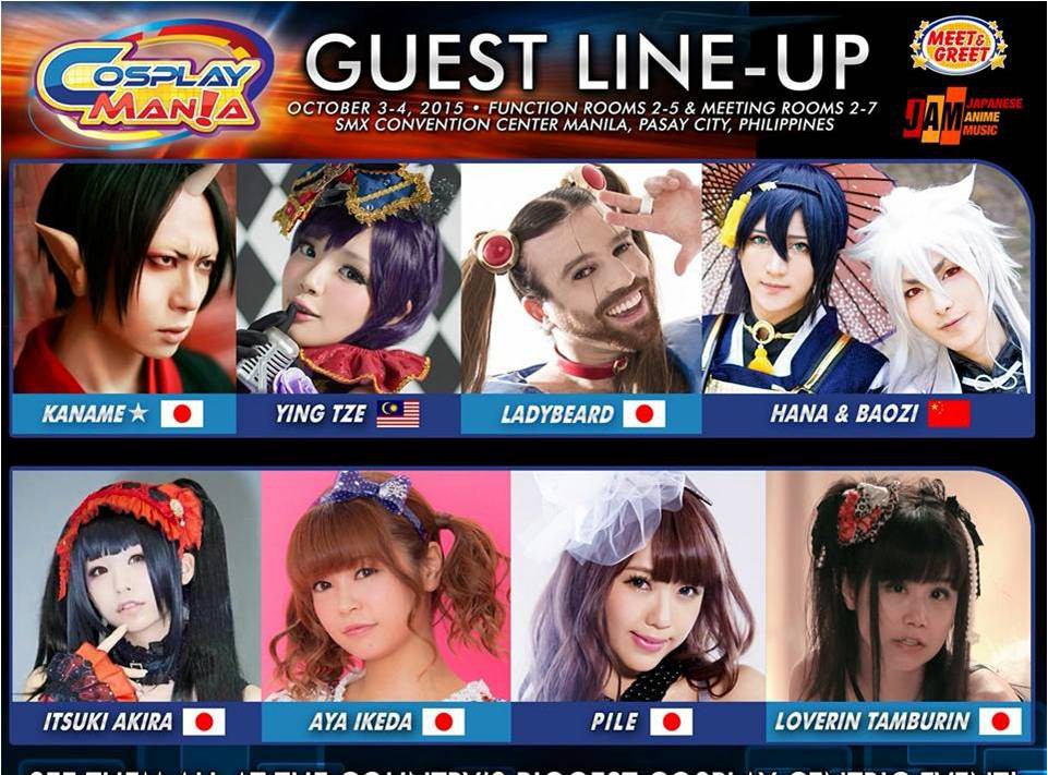Cosplay Mania 15: Official Guest Line-Up | Philippine Primer