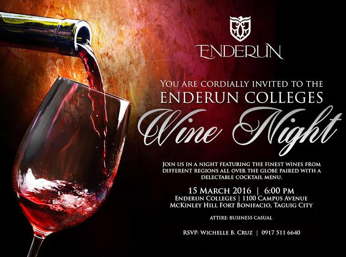Enderun Colleges Wine Night | Philippine Primer