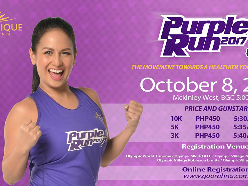 The 1st Organique Purple Run 2017 at Mckinley West Park | Philippine Primer