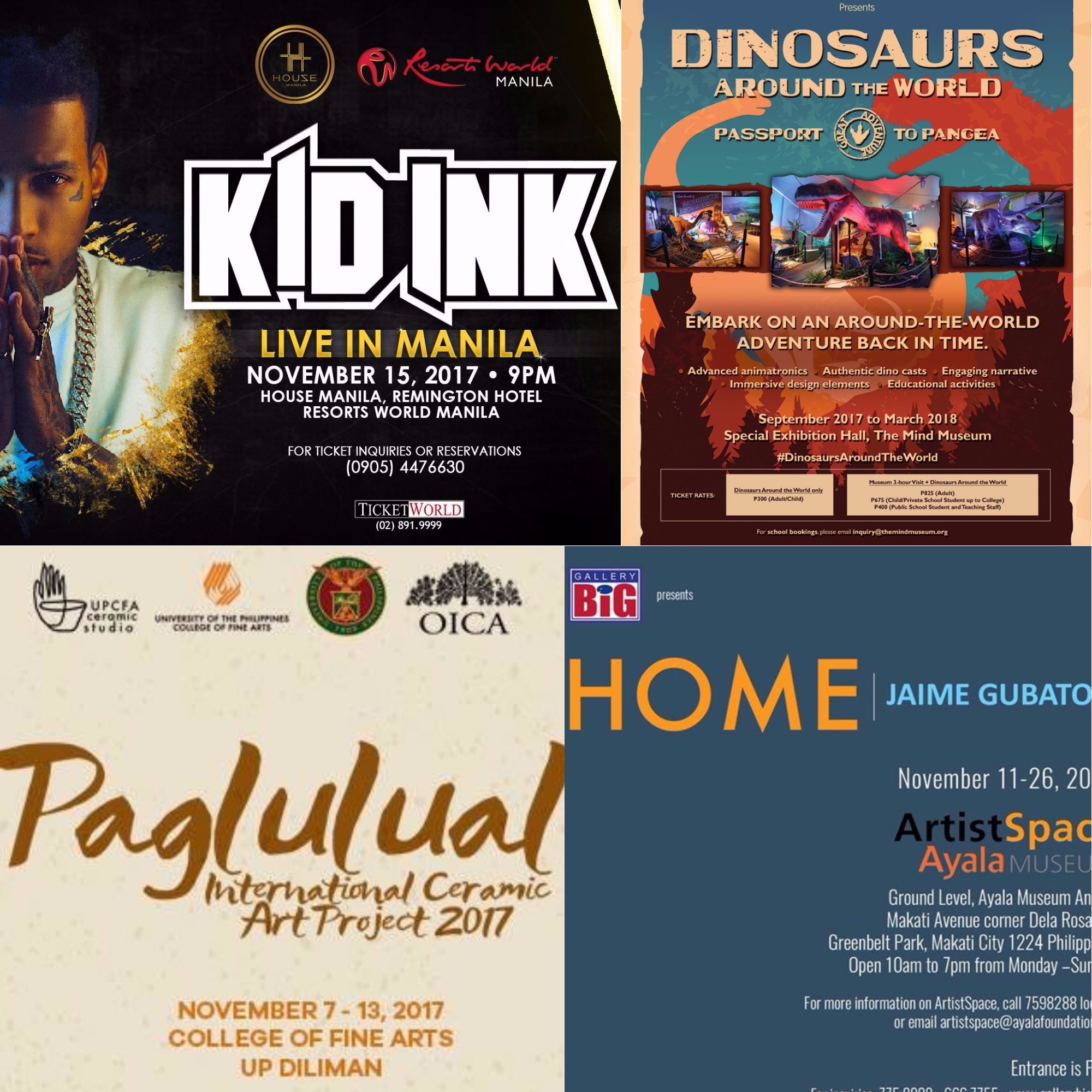 Events Happening from November 13 to 15, 2017 | Philippine Primer