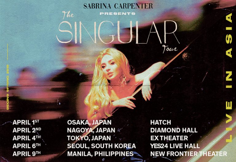 Sabrina Carpenter Returns to Manila on April for Singular Tour ...